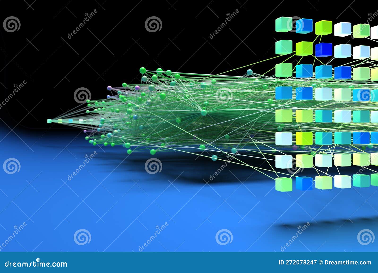 Data Concept, Internet Connection Network High Digital Technology. 3D ...