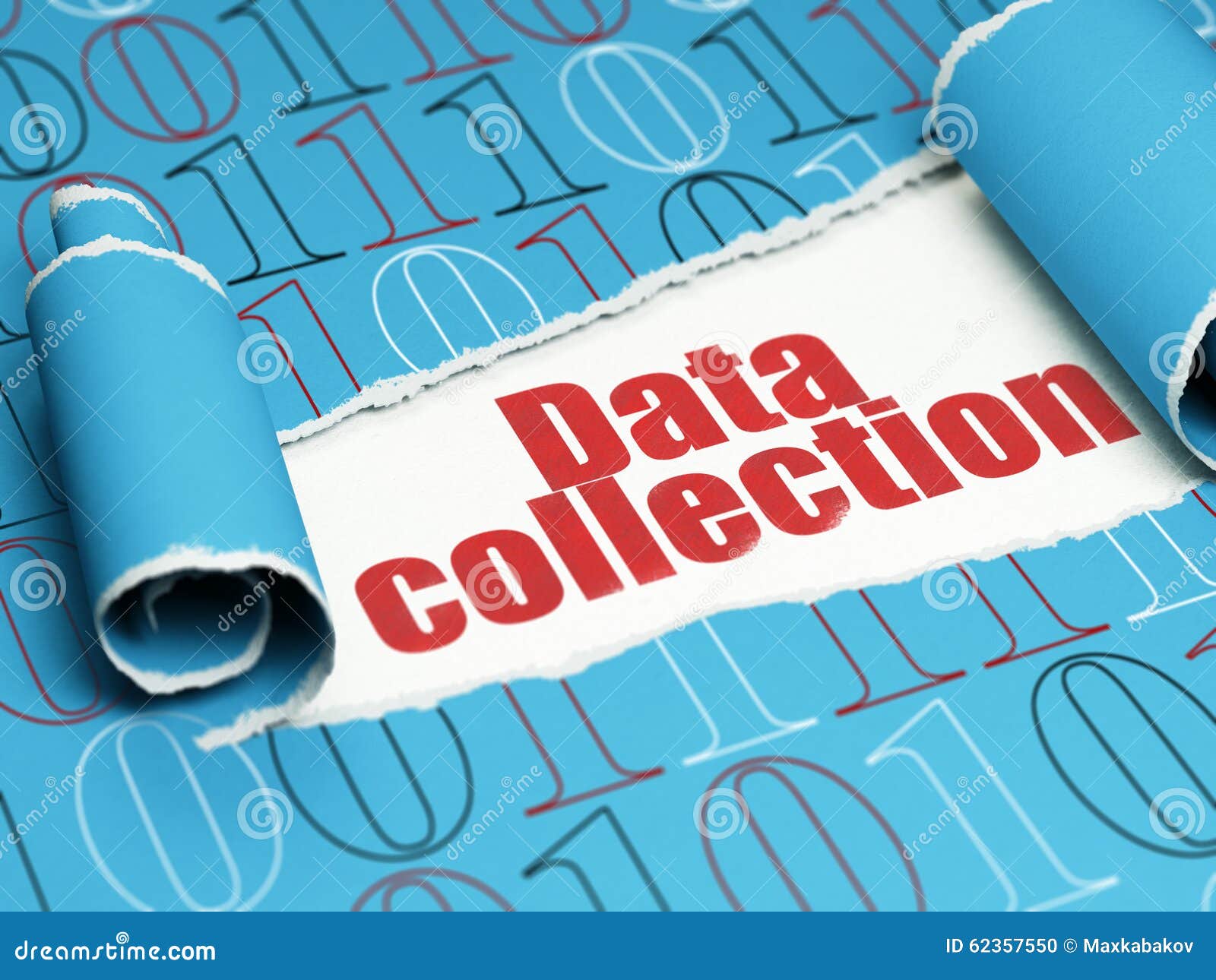 Data Concept: Red Text Data Collection Under the Stock Illustration ...