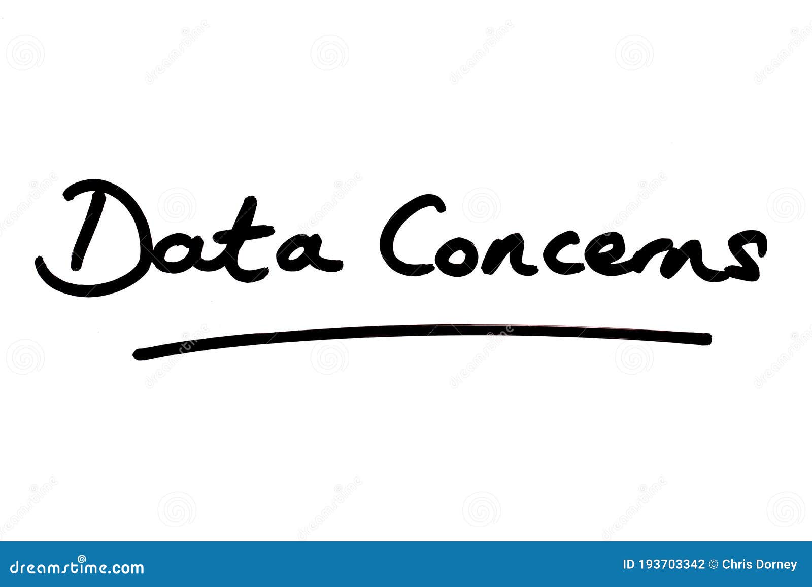 Data Concerns stock illustration. Illustration of memo - 193703342