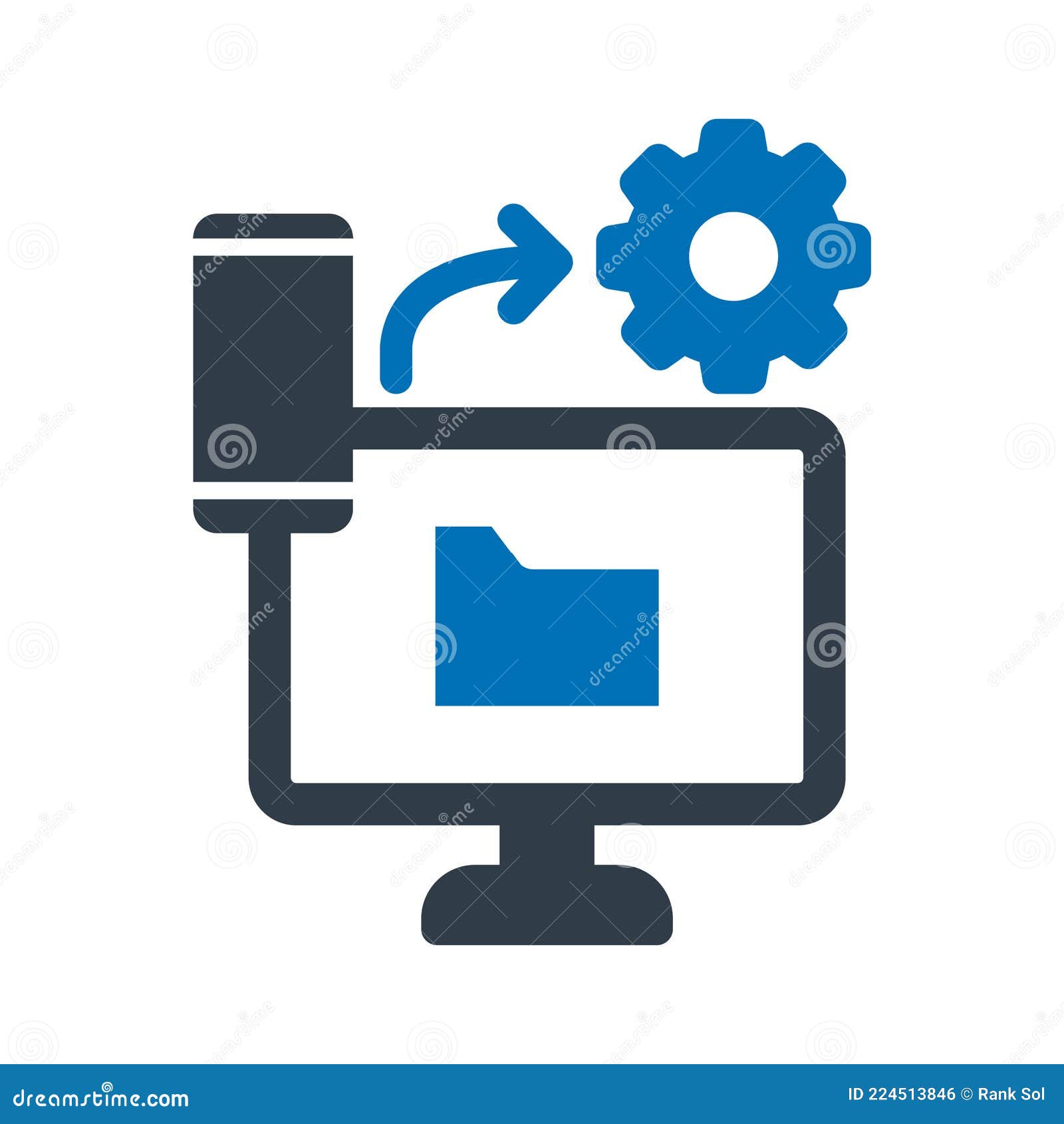 Data Configuration Icon Which Can Easily Modify or Edit Stock Vector ...