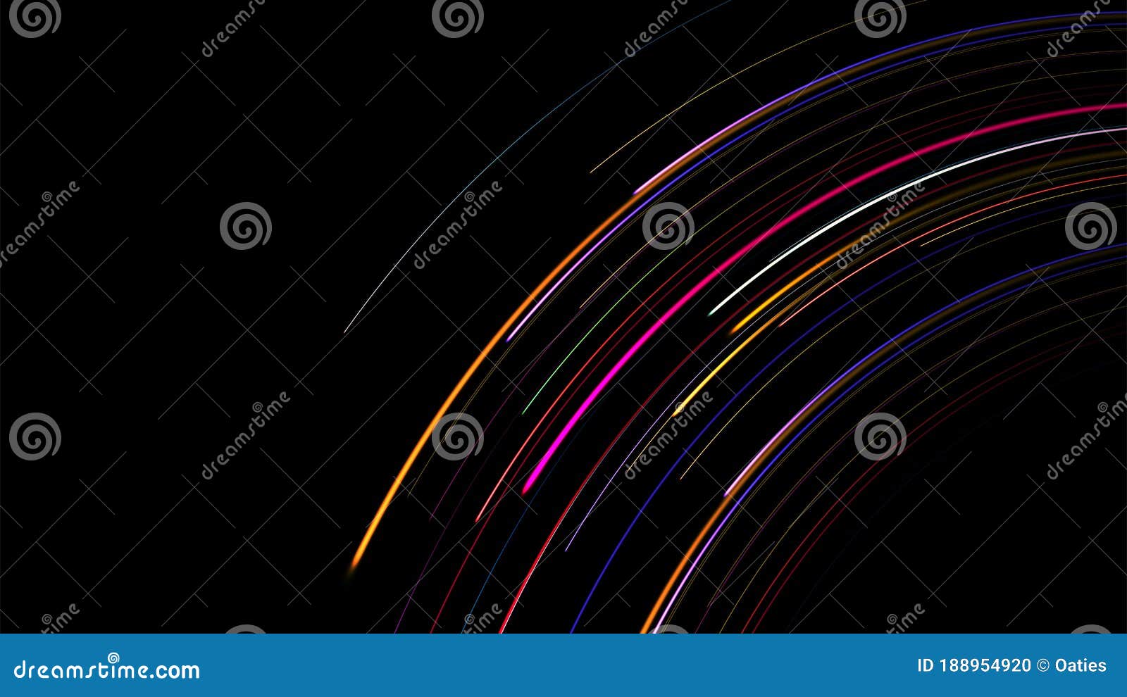 Data Connection Colorful Curve Speed Line Stock Vector - Illustration ...