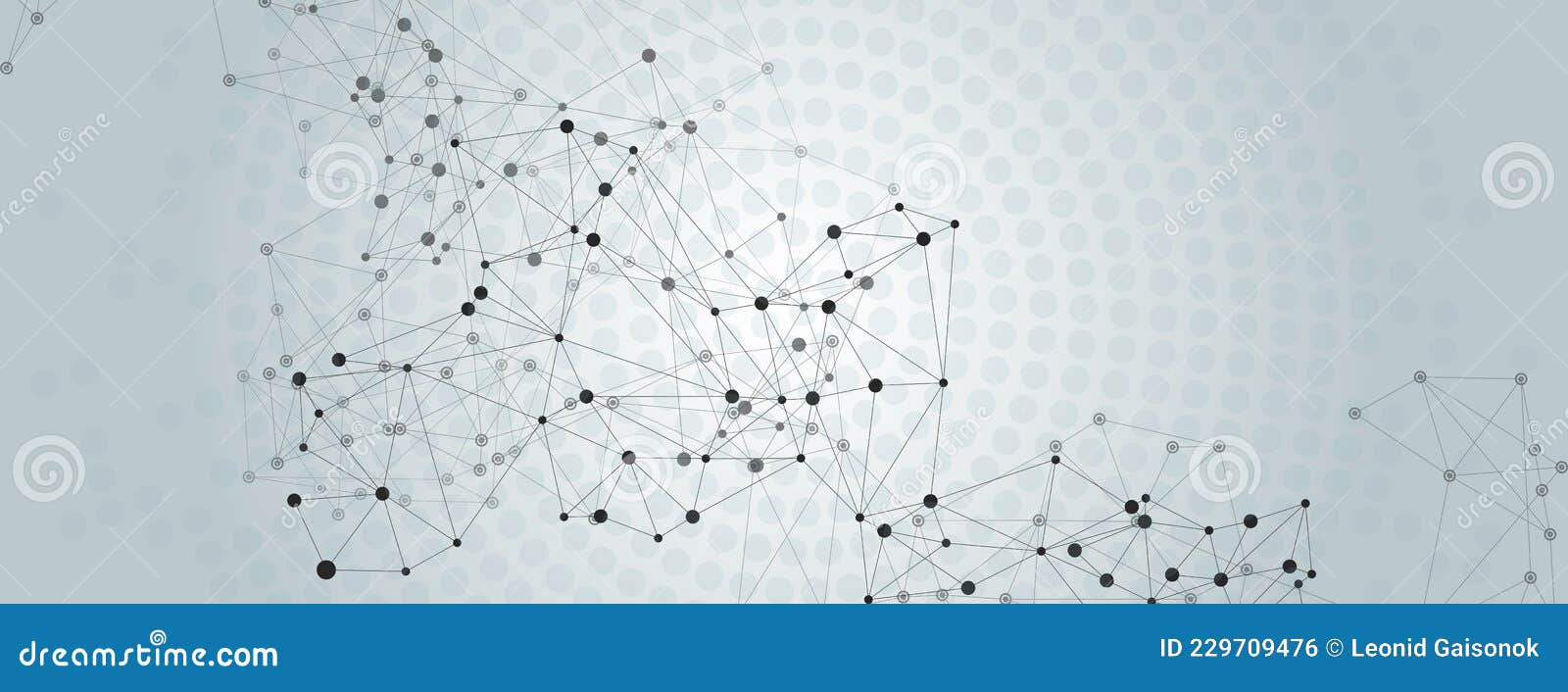 Data Connection Concept. Science Polygonal Background Stock Vector ...