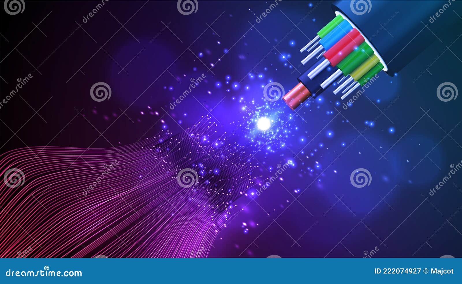 Data connection speed line stock vector. Illustration of science ...