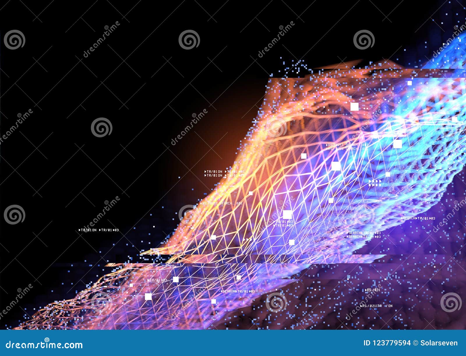 Data Connections Background Stock Illustration - Illustration of global ...