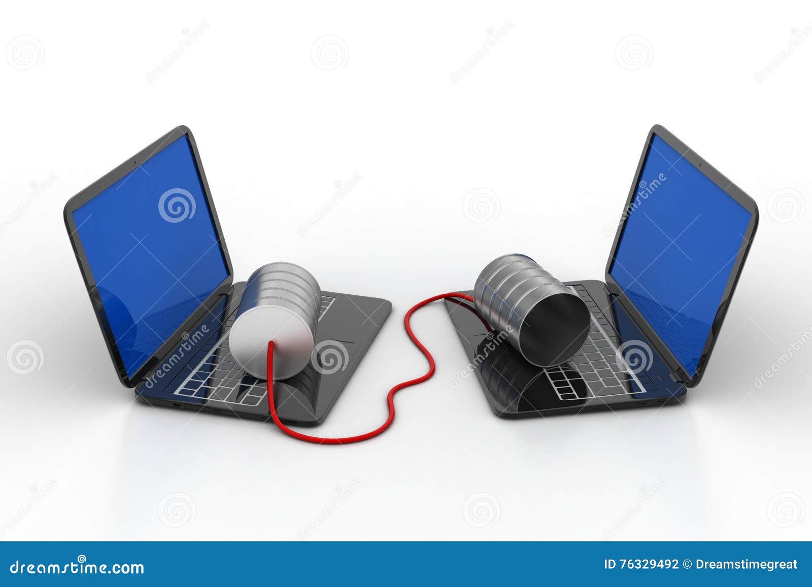 Data Connectivity in Laptop Stock Illustration - Illustration of drive ...