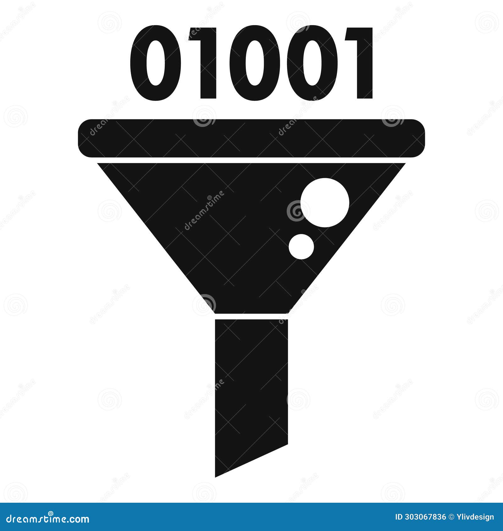 Data Content Filter Icon Simple Vector. Strain Flow Server Stock Vector ...