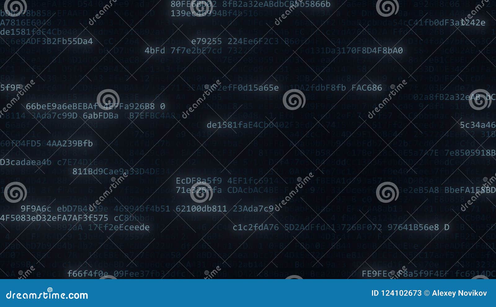 Data Counter Streams. Computer Code Symbols on the Screen Stock Video ...