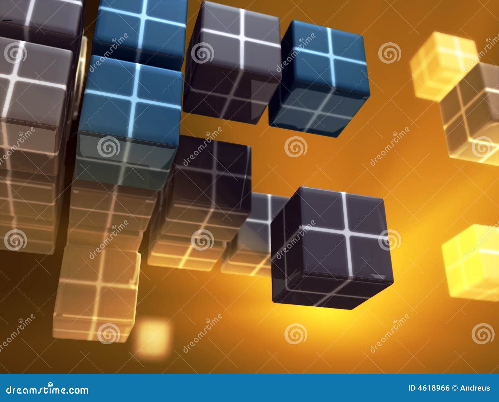 Data cubes stock illustration. Illustration of network - 4618966