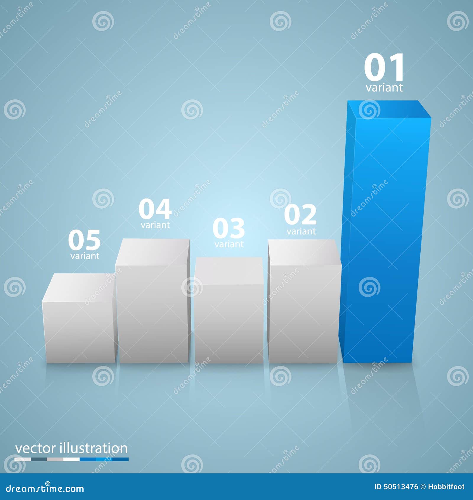 Data 3d growth chart stock vector. Illustration of graph - 50513476