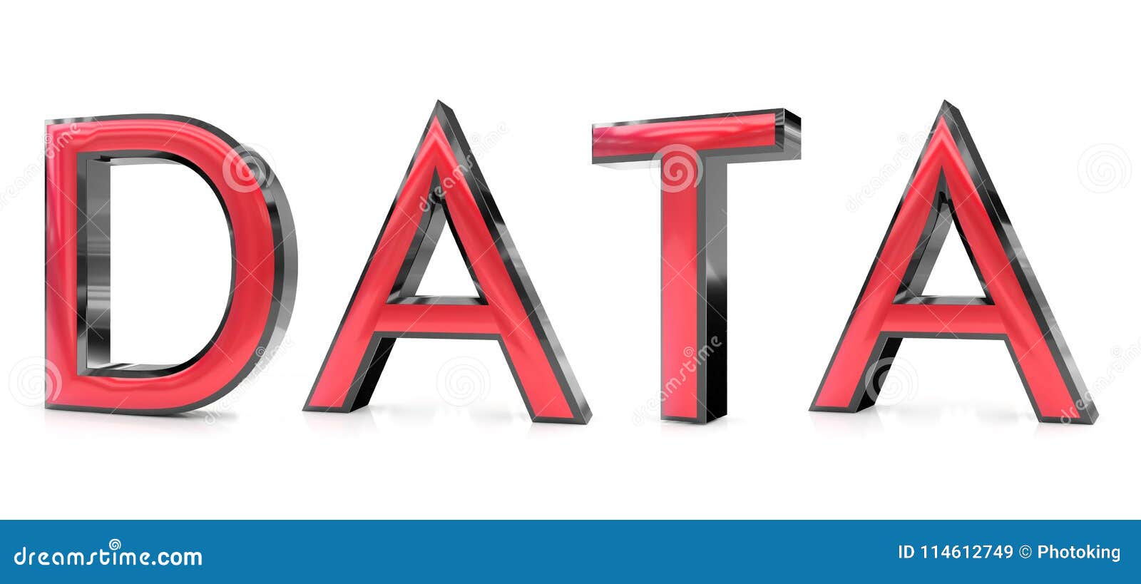 Data 3d word stock illustration. Illustration of analytics - 114612749