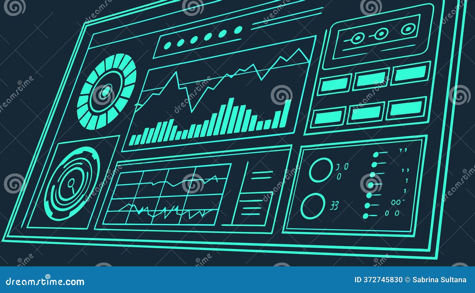 Visualizing Analytics Charts For Data Percentage Analysis Vector ...