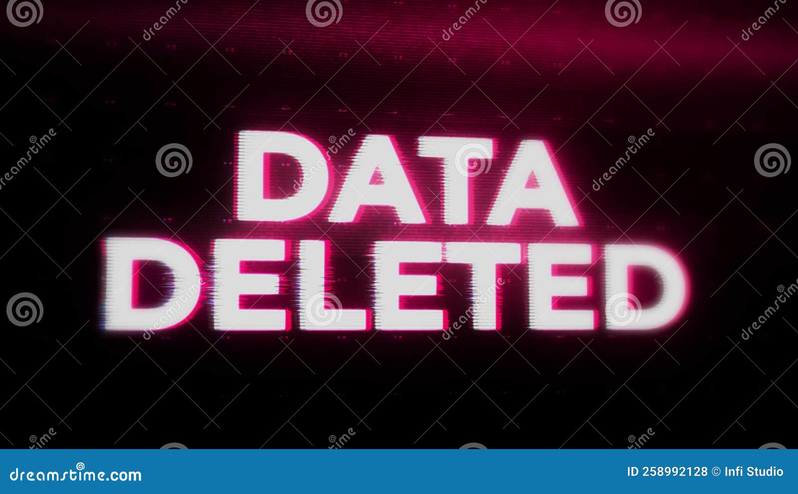 Data Deleted Warning Alert Error Message Flashing on Screen, Computer ...