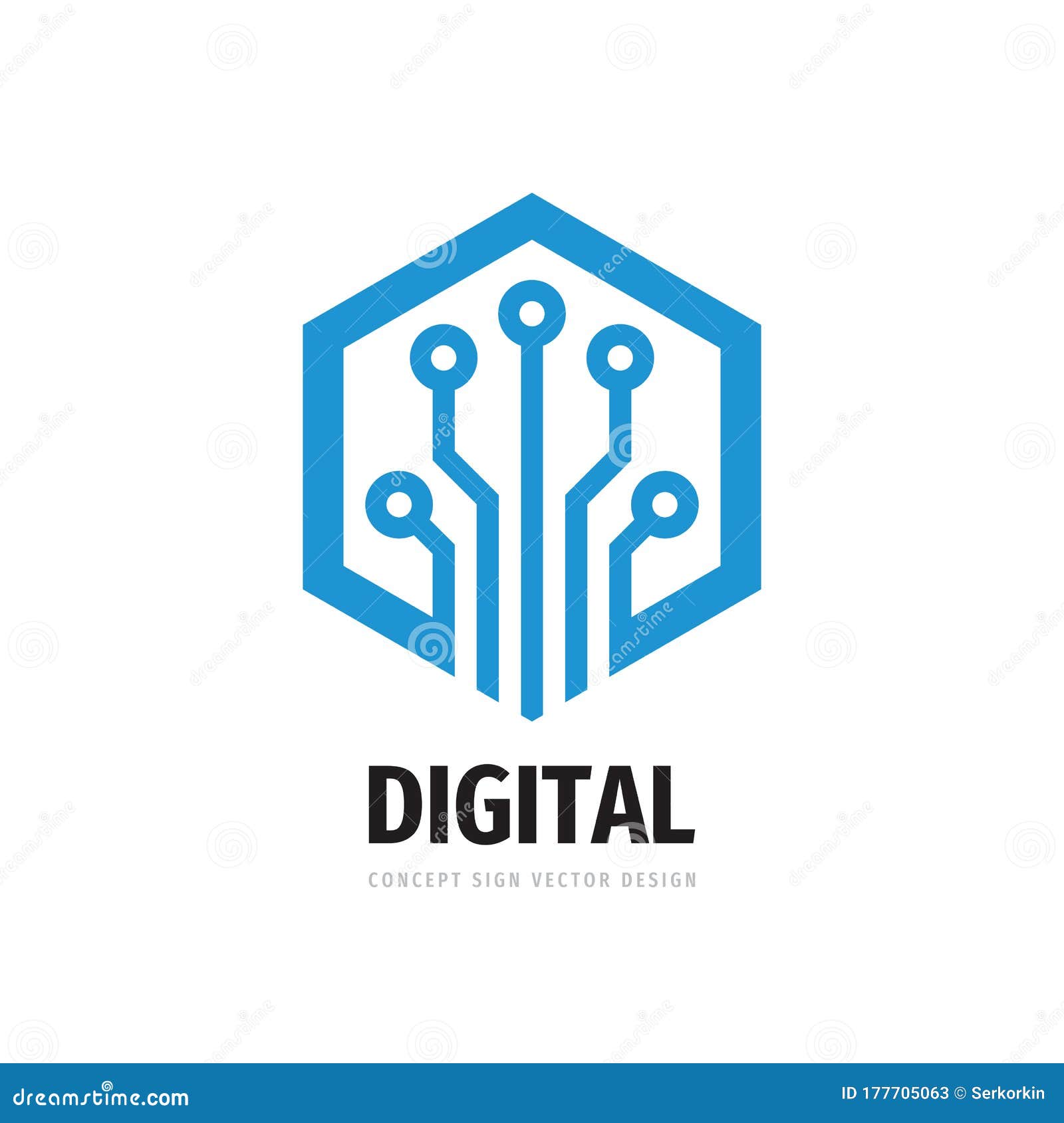Data Digital Electronic Technology - Vector Logo Template for Corporate ...