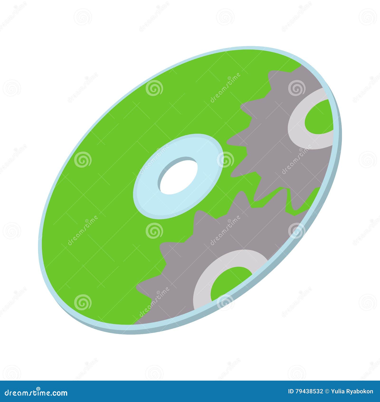 Data Disc Icon, Cartoon Style Stock Vector - Illustration of circle ...