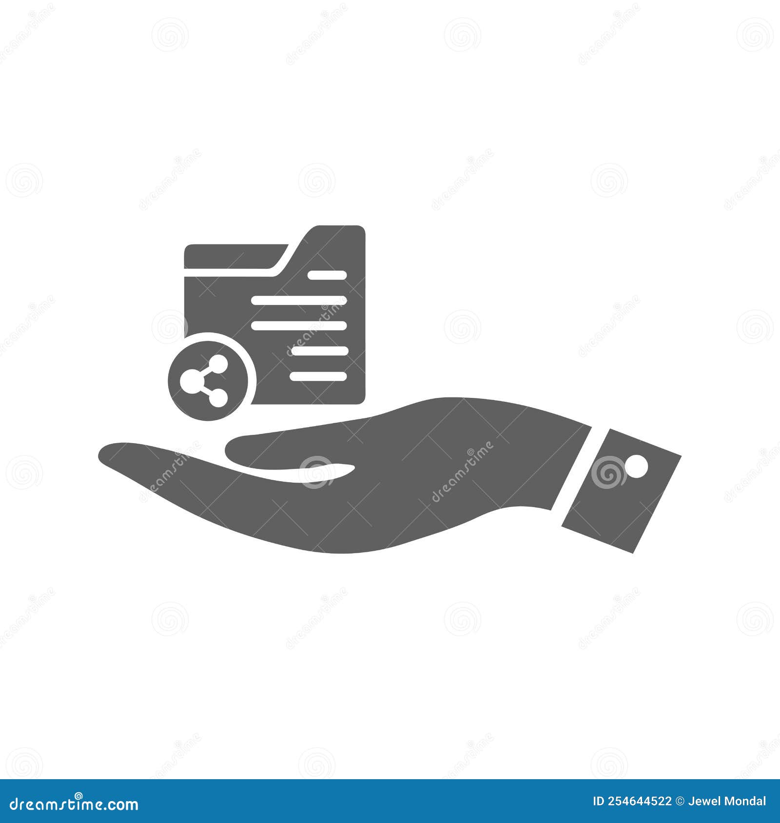Data, Document, File, Share Icon. Gray Vector Sketch Stock Vector ...
