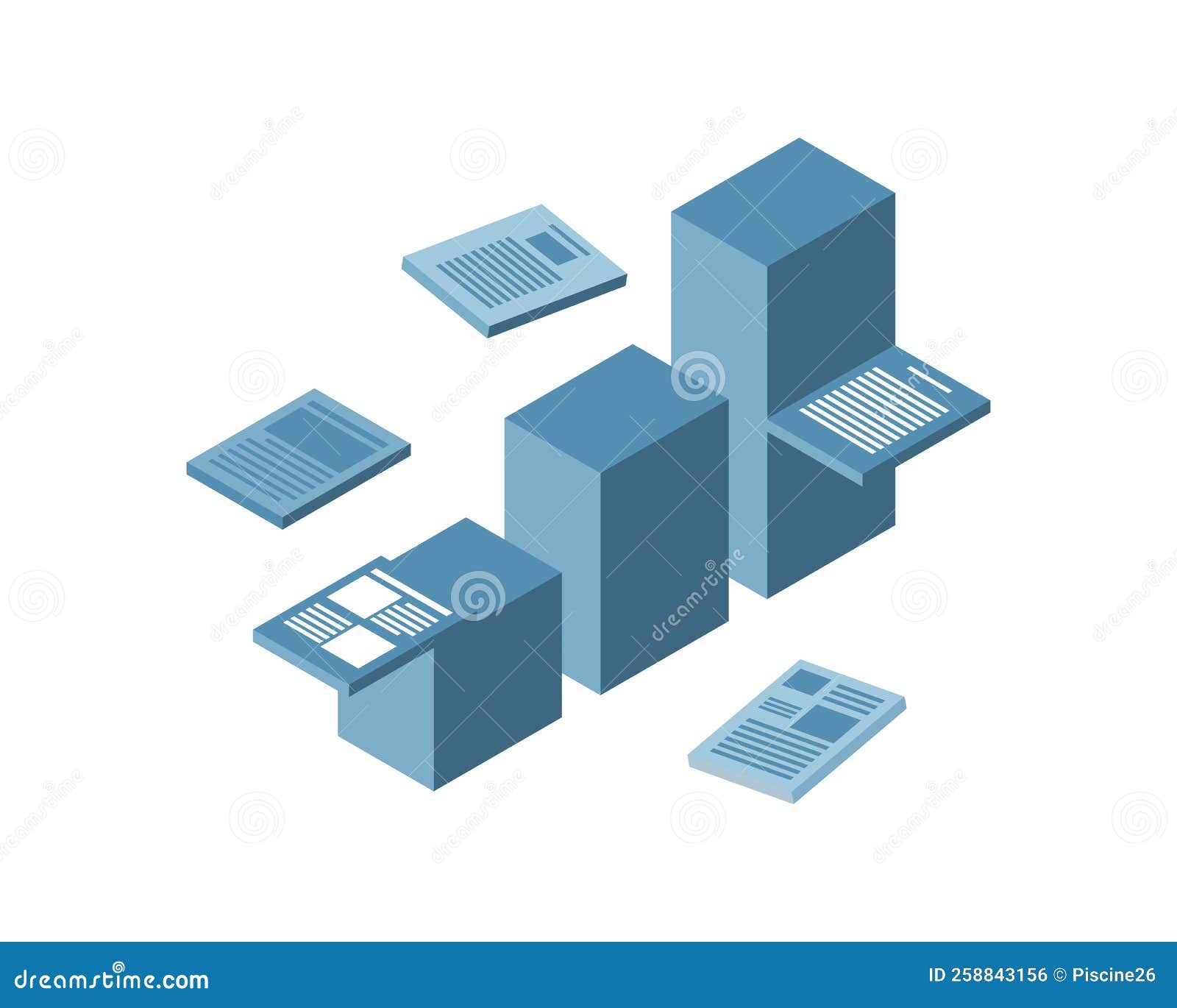 Data from Document Turn into Graph for Data Analysis Stock Vector ...