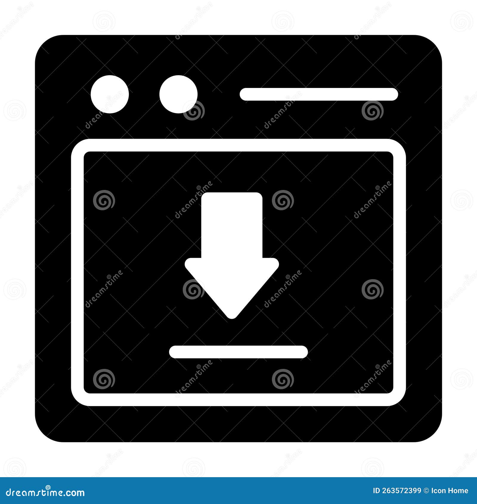 Data Download Icon Modern Illustration Stock Vector - Illustration of ...