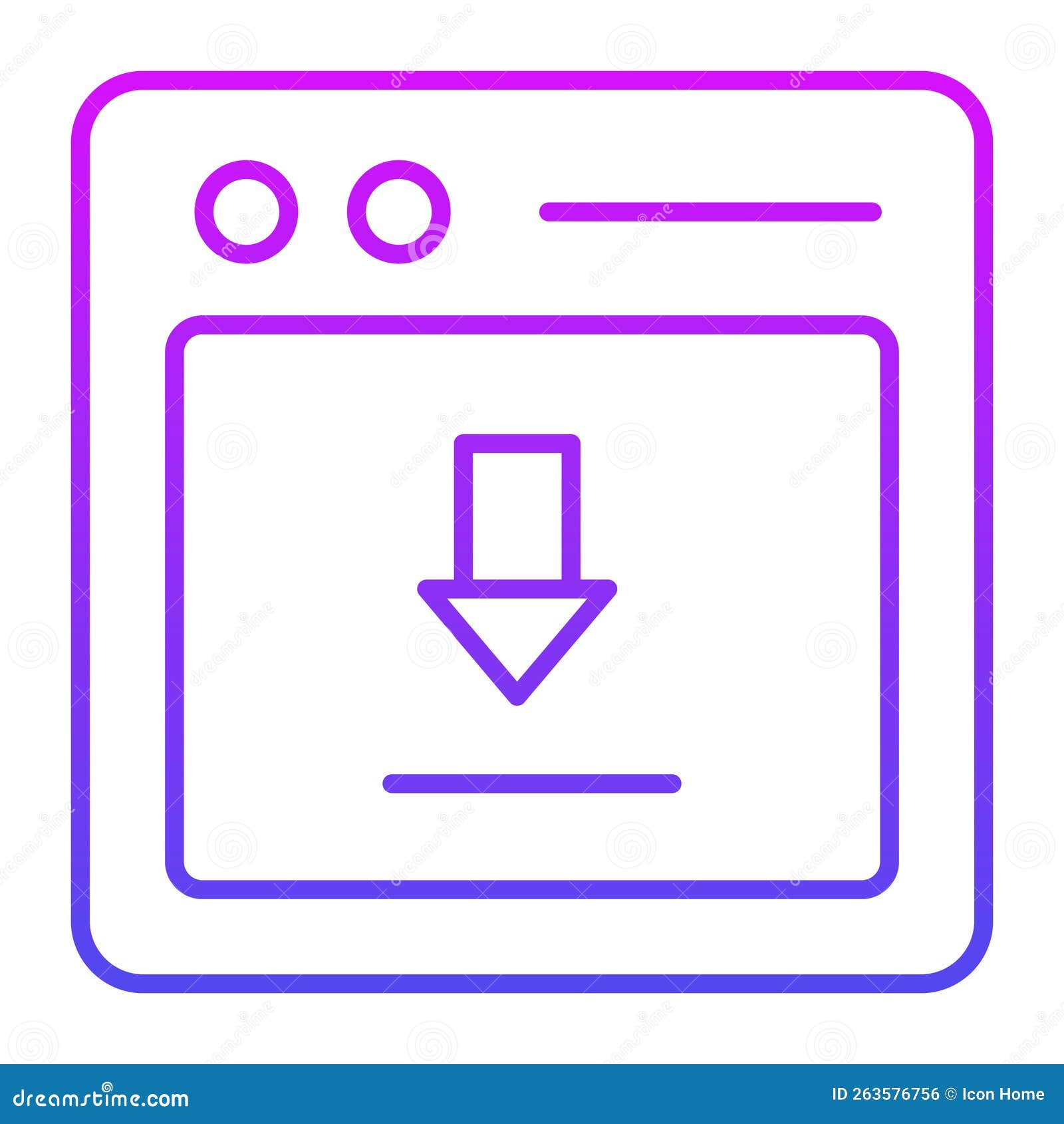 Data Download Icon Modern Illustration Stock Vector - Illustration of ...