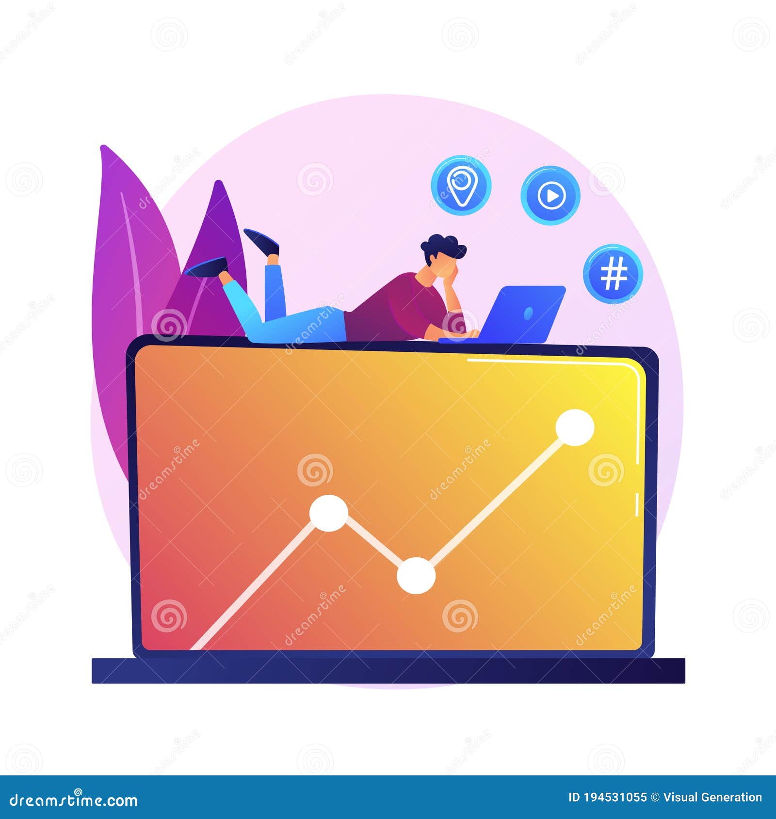 Data Driven Business Model Abstract Concept Vector Illustration. Stock ...