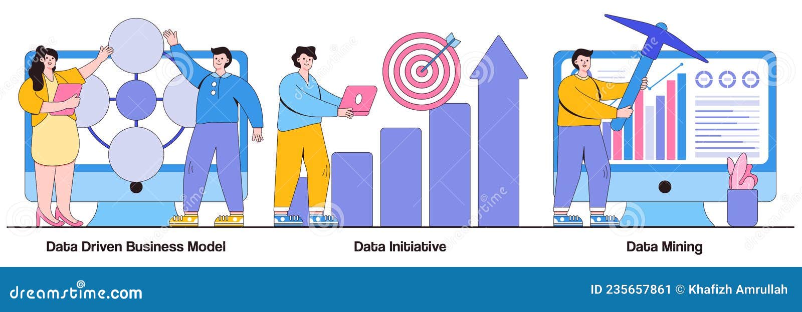 Data Driven Business Model, Data Initiative, Data Mining Concept with ...