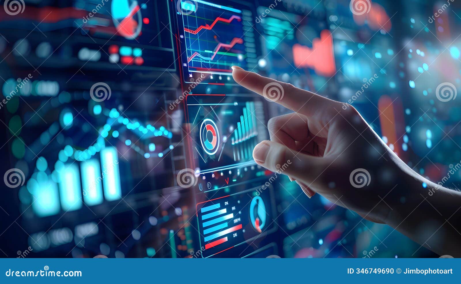 Data-driven Decision Analysis Person Interacting Stock Illustration ...