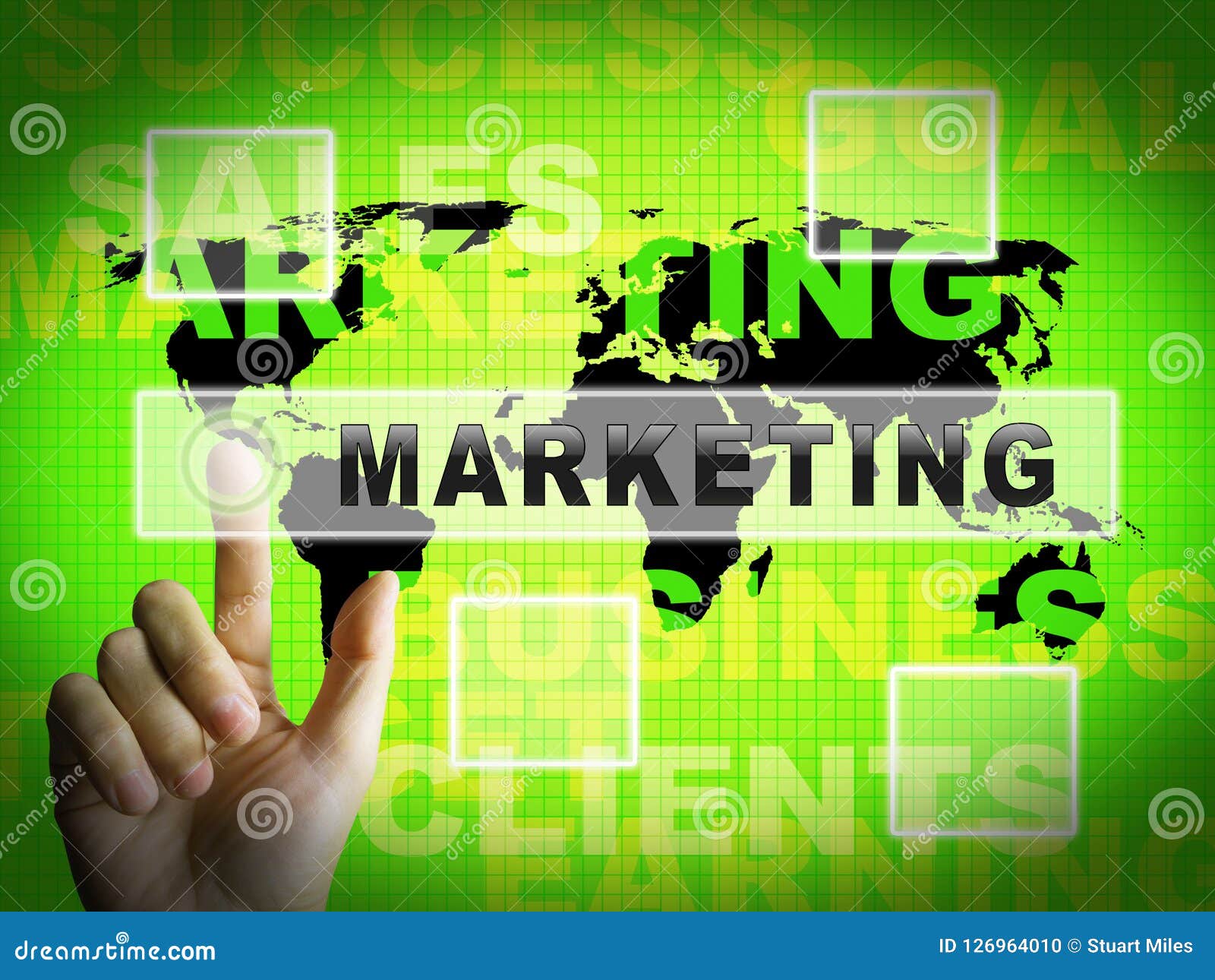 Data Driven Marketing Database Analytics 3d Illustration Stock ...