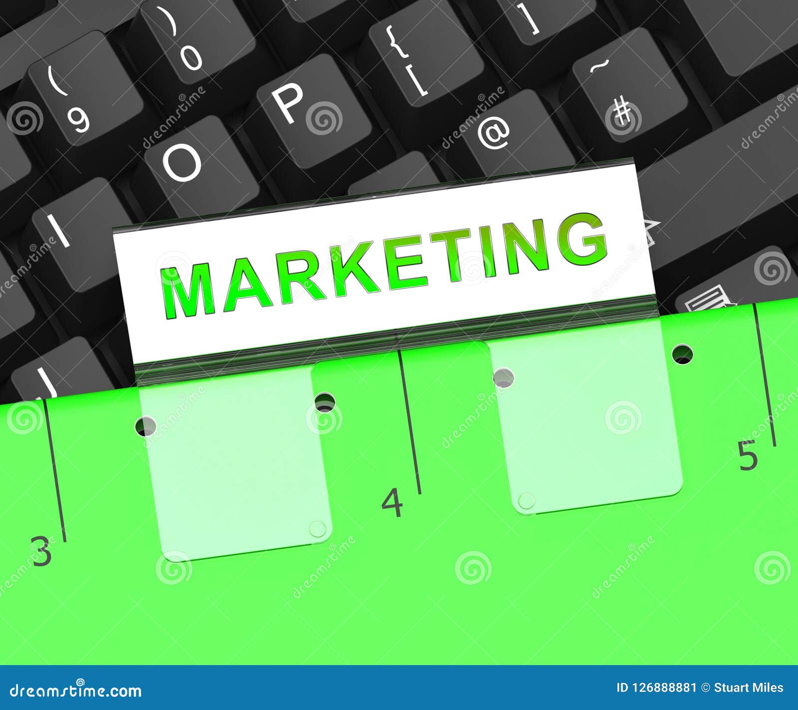 Data Driven Marketing Database Analytics 3d Rendering Stock ...