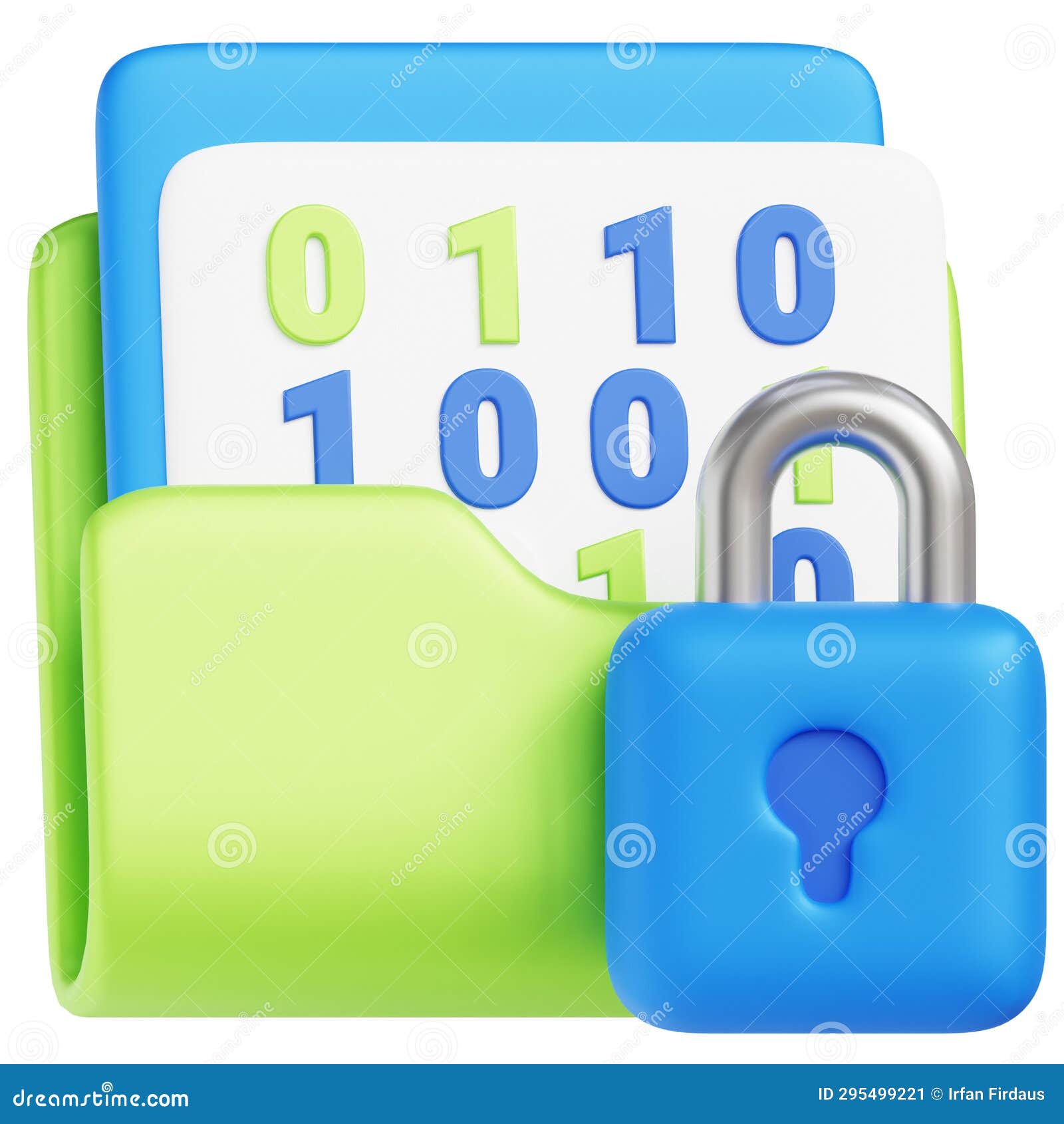 Data encryption 3D icon stock illustration. Illustration of protection ...