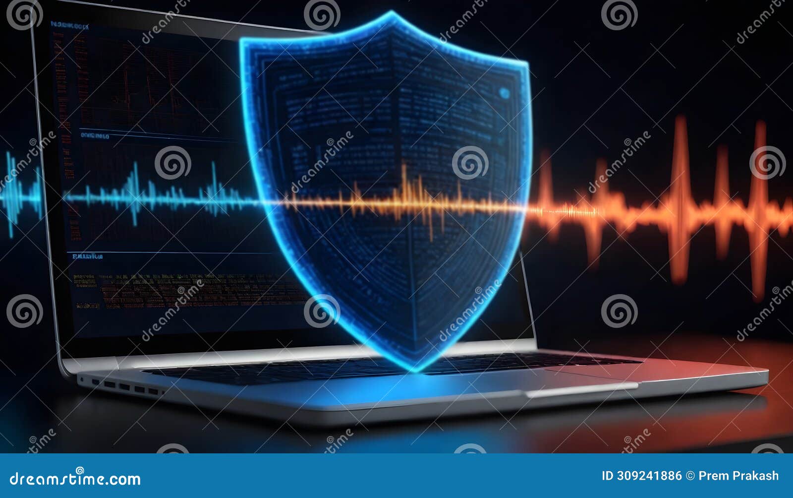 Data Encryption: the Glowing Guardian of Cyber Security Stock ...