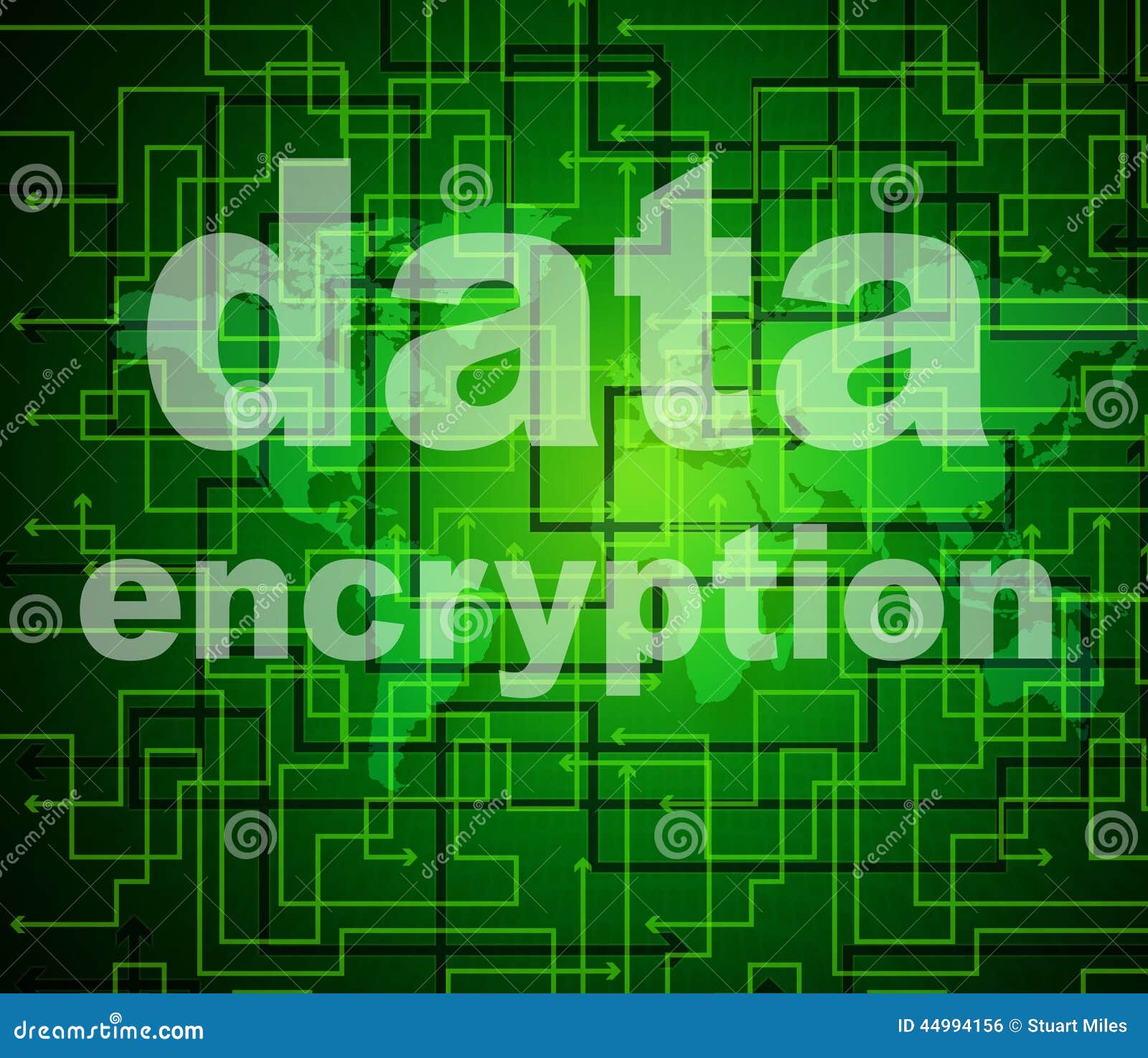 Data Encryption Indicates Protected Password and Cipher Stock ...