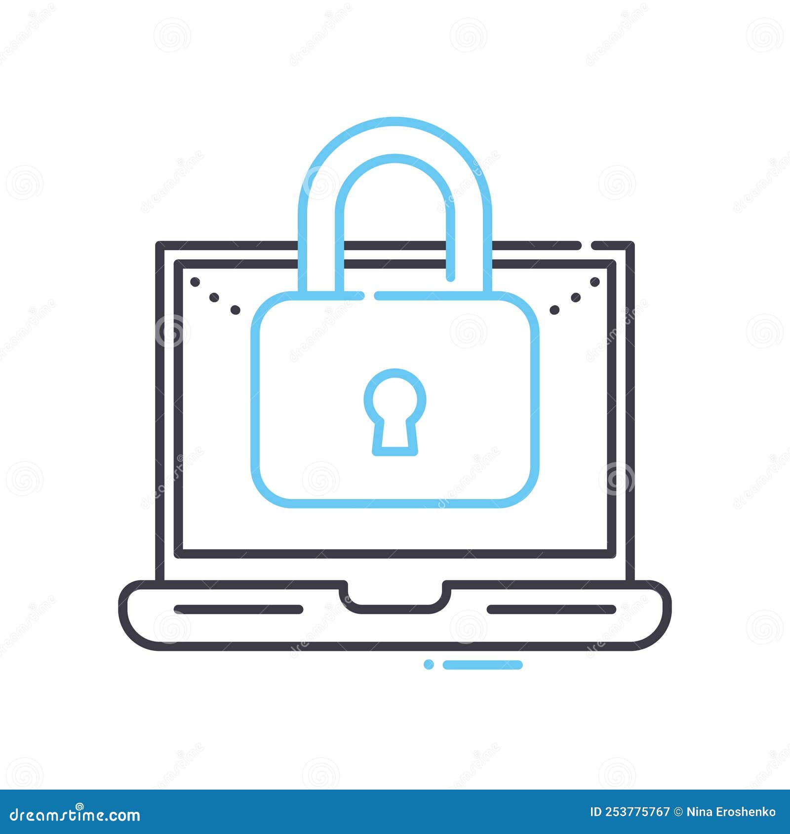 Data Encryption Line Icon, Outline Symbol, Vector Illustration, Concept ... Data Encryption Line Icon, Outline Symbol, Vector Illustration, Concept ...