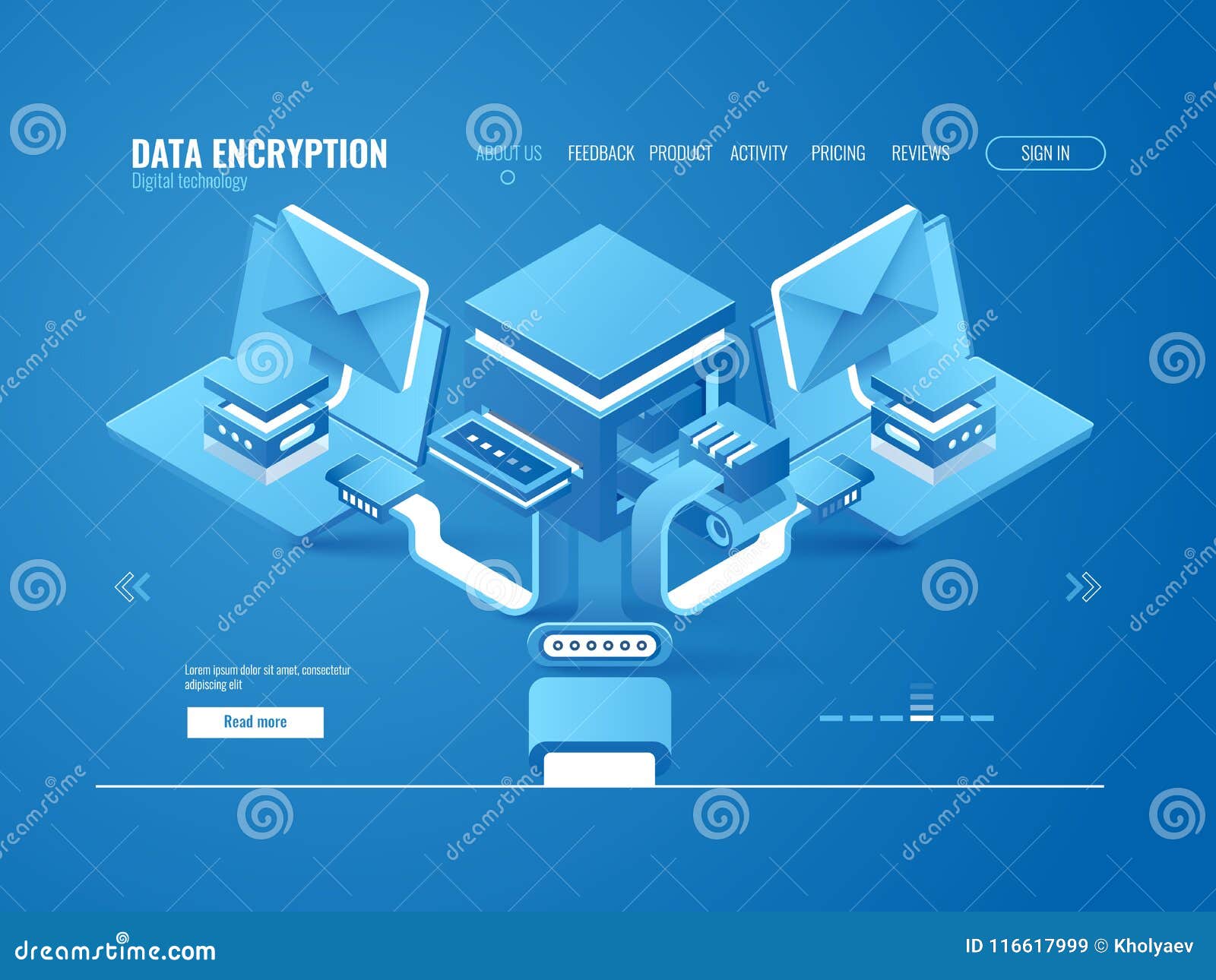 Data Encryption Background Royalty-Free Cartoon | CartoonDealer.com #33054065