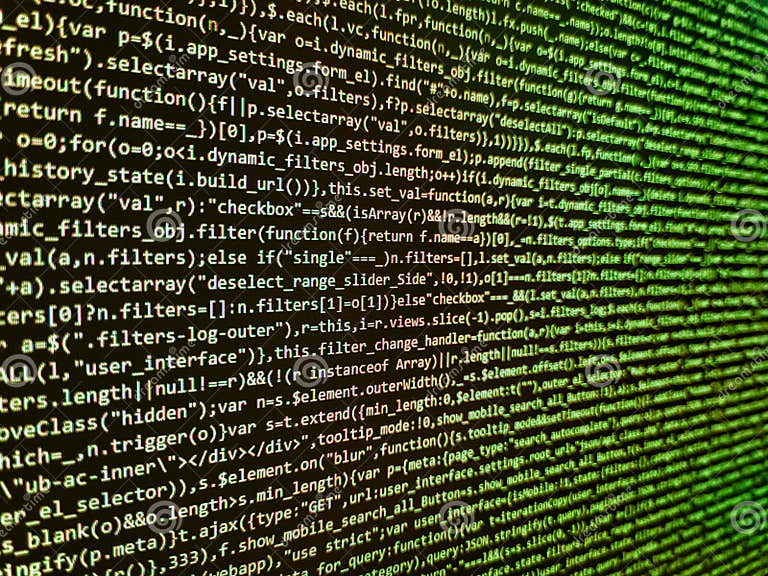 Data Encryption Security Code on a Computer Display. Data Encryption Security Code on a Computer ...