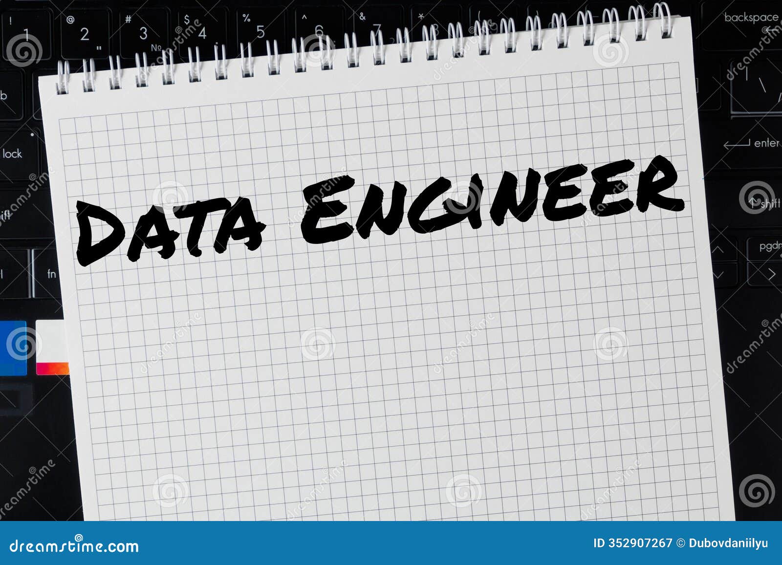 Data Engineer Text Title Names of Professions Stock Image - Image of ...