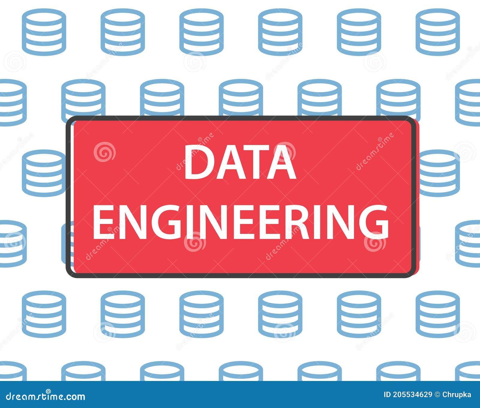 Data engineering concept stock vector. Illustration of electronic ...