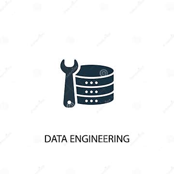 Data Engineering Icon. Simple Element Stock Vector - Illustration of ...