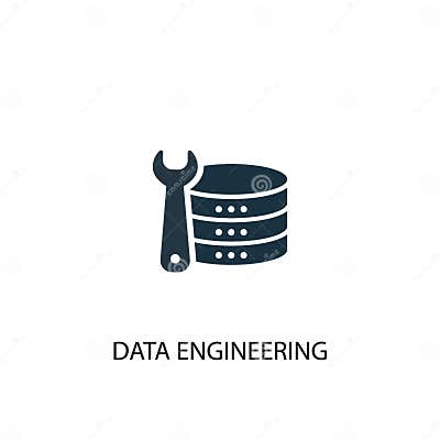 Data Engineering Icon. Simple Element Stock Vector - Illustration of ...