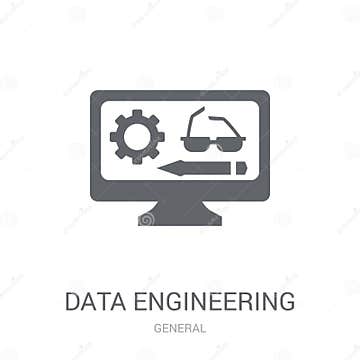 Data Engineering Icon. Trendy Data Engineering Logo Concept on W Stock ...