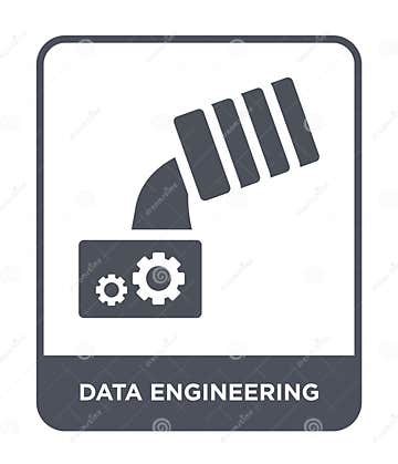 Data Engineering Icon in Trendy Design Style. Data Engineering Icon ...
