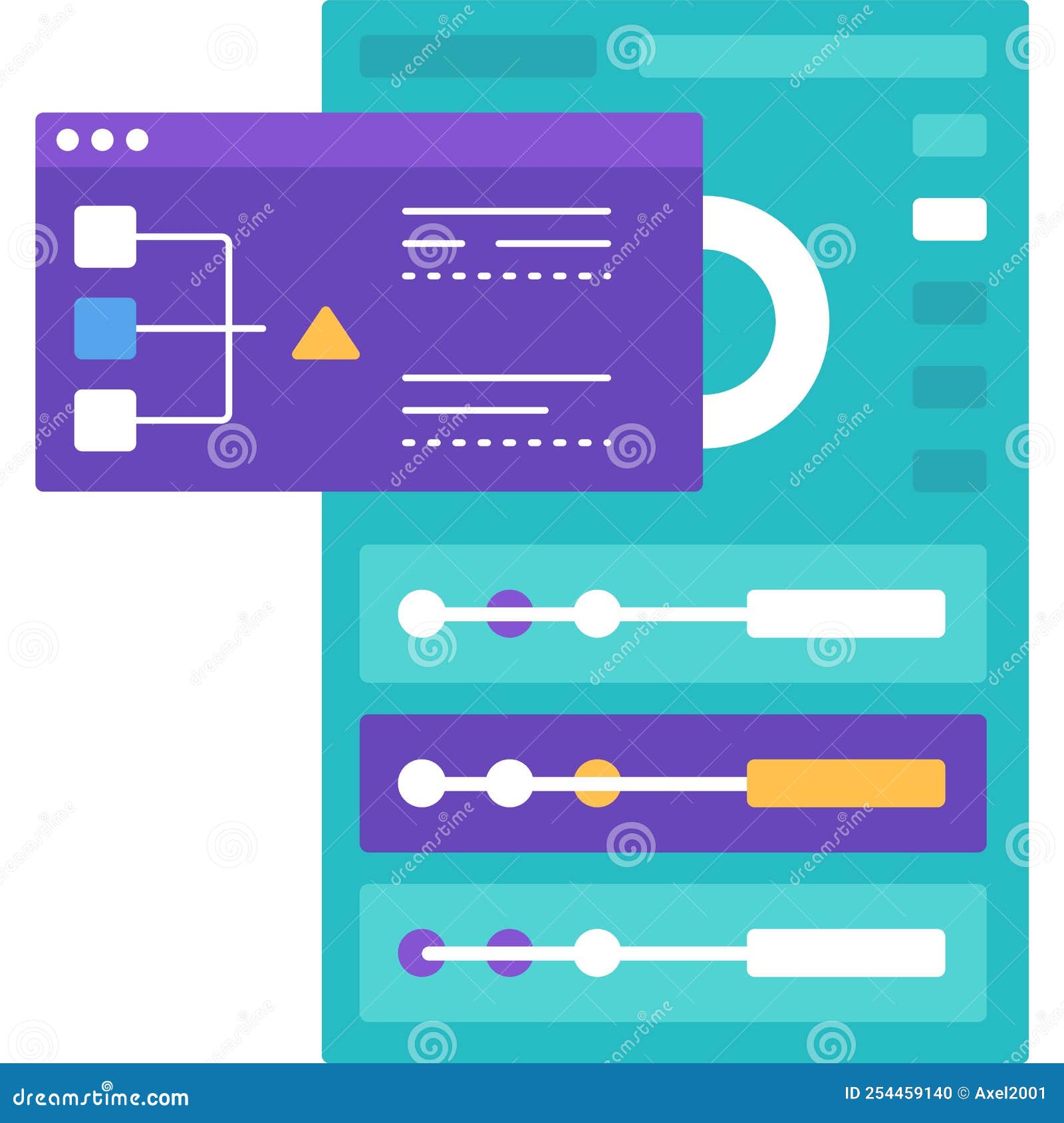 Data Engineering Vector Digital Analysis Flat Icon Stock Vector ...