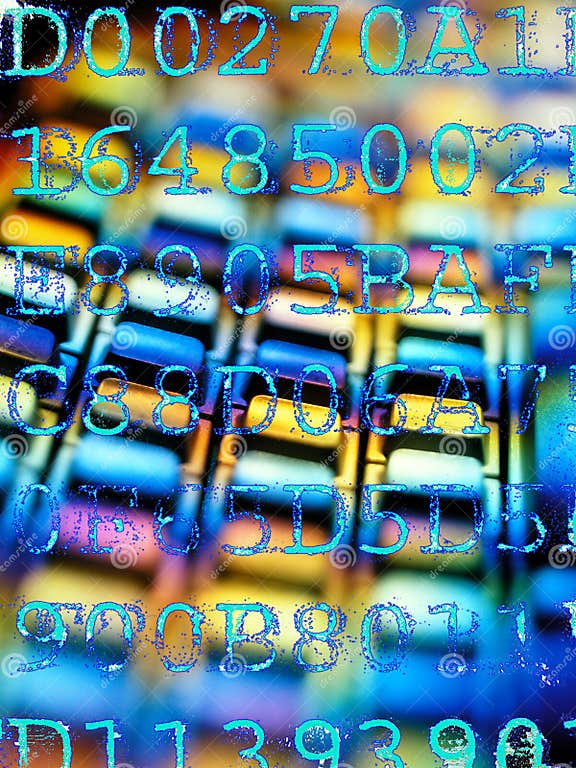 Numbers Letters Computer Technology Stock Photo - Image of bytes ...