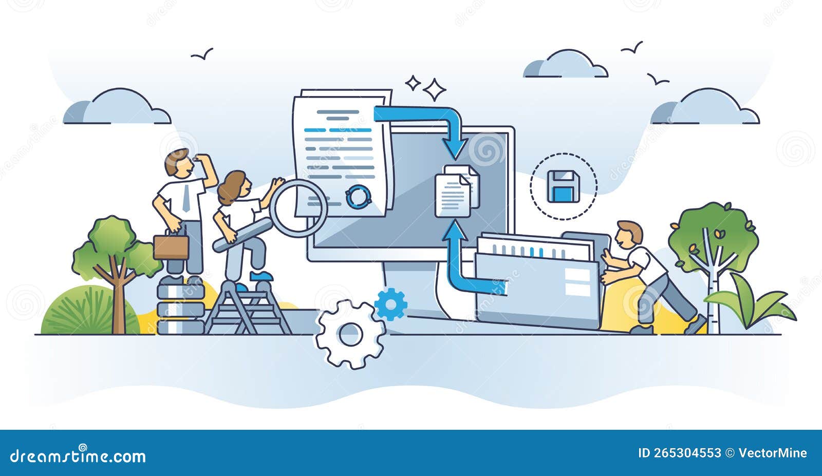 Data Entry Jobs with Digital Content Writing and Typing Outline Concept ...