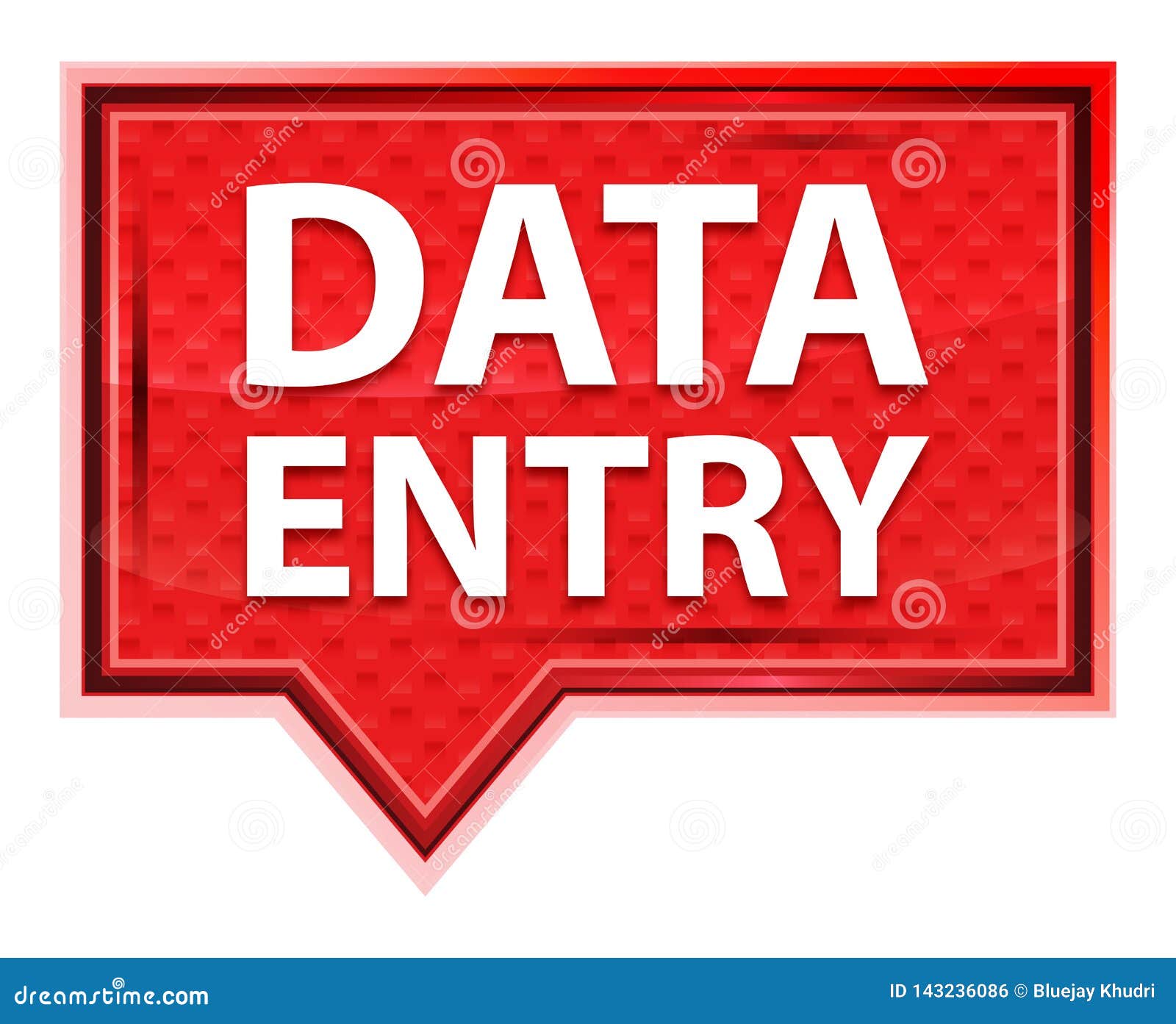 Data Entry Misty Rose Pink Banner Button Stock Illustration ...