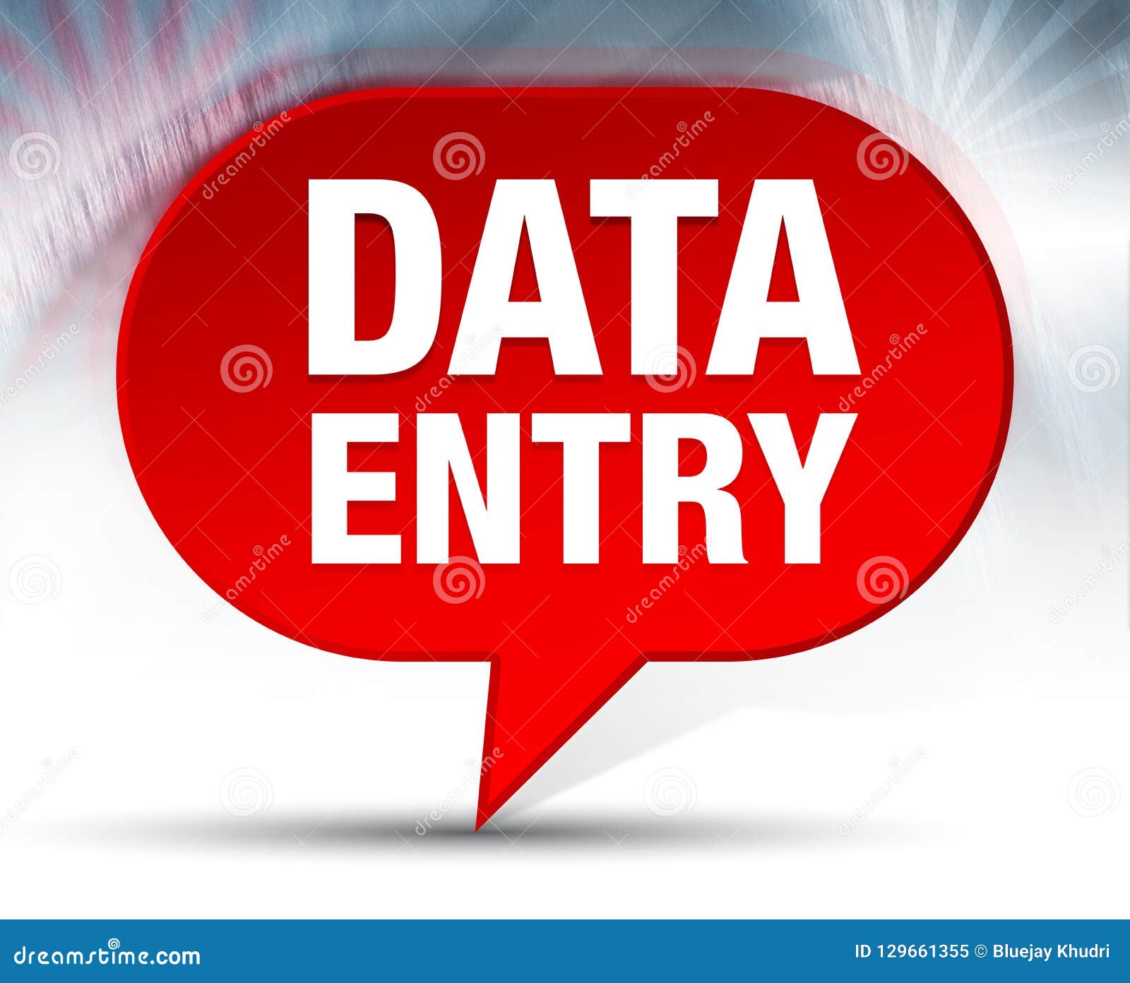 Data Entry Red Bubble Background Stock Illustration - Illustration of ...