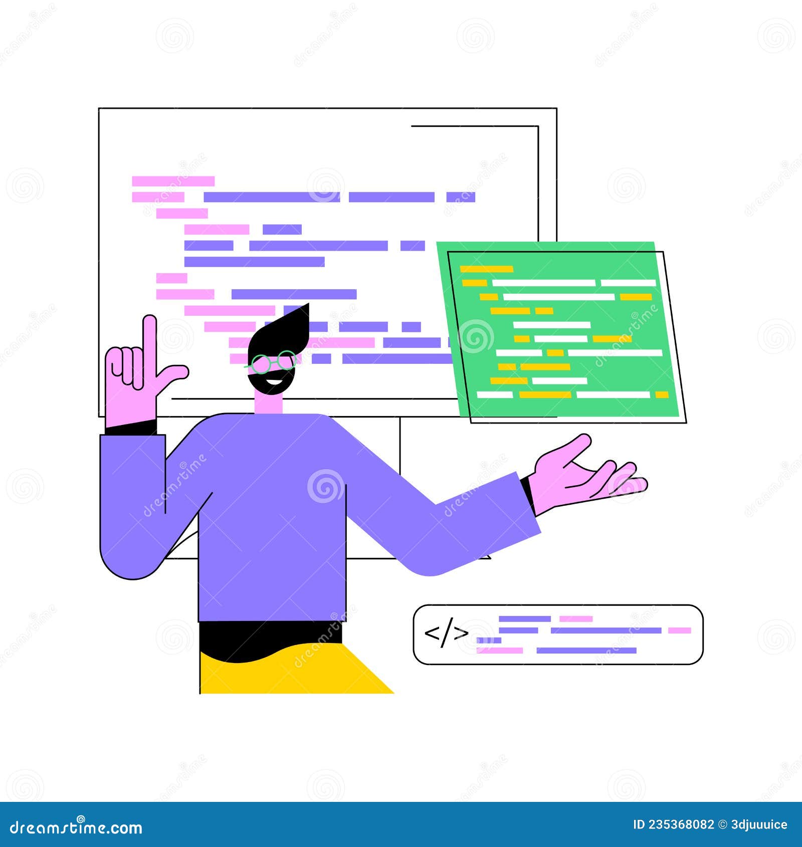 Data Entry Services Abstract Concept Vector Illustration. Stock Vector ...