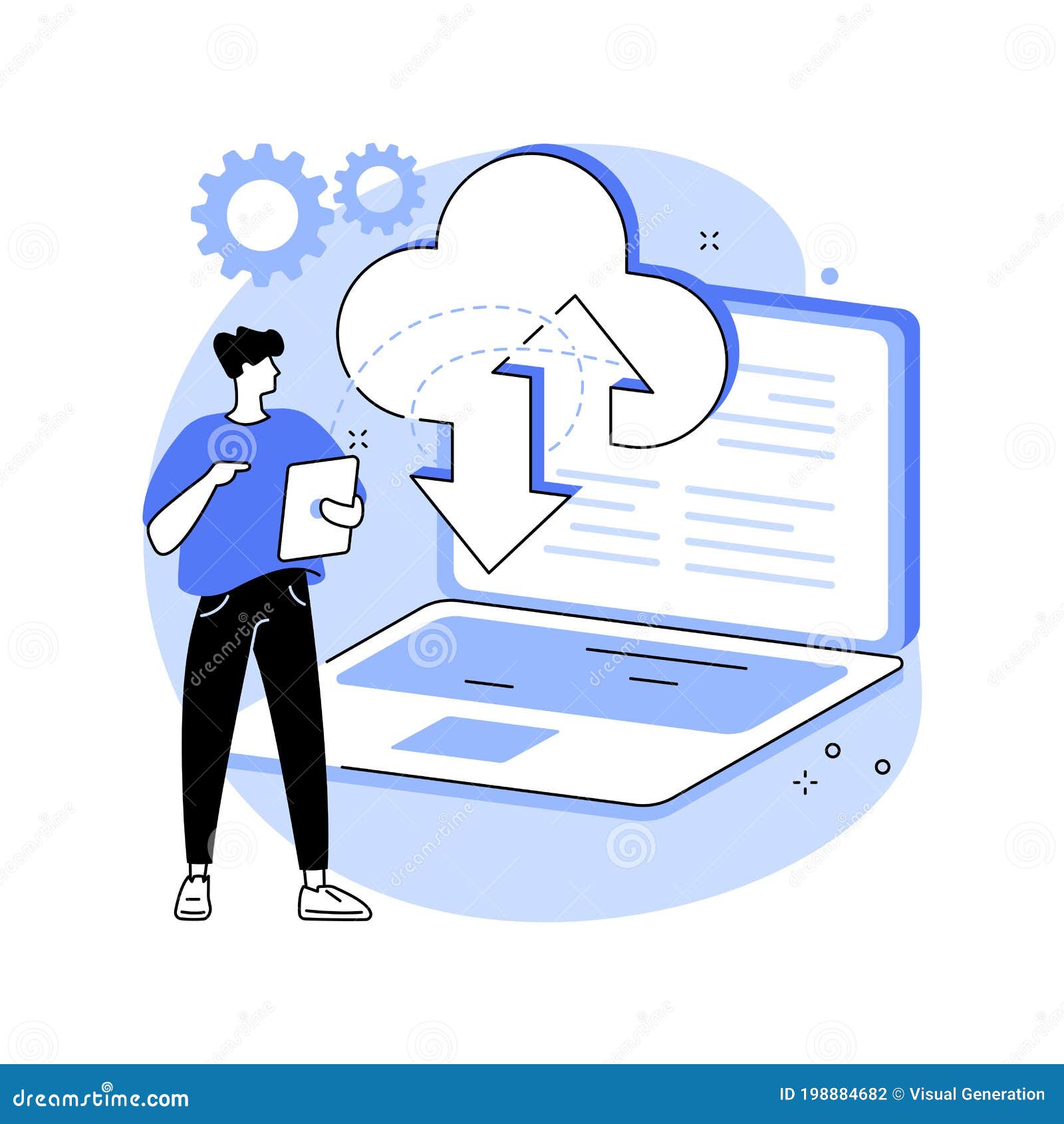 Data Entry Services Abstract Concept Vector Illustration. Stock Vector ...