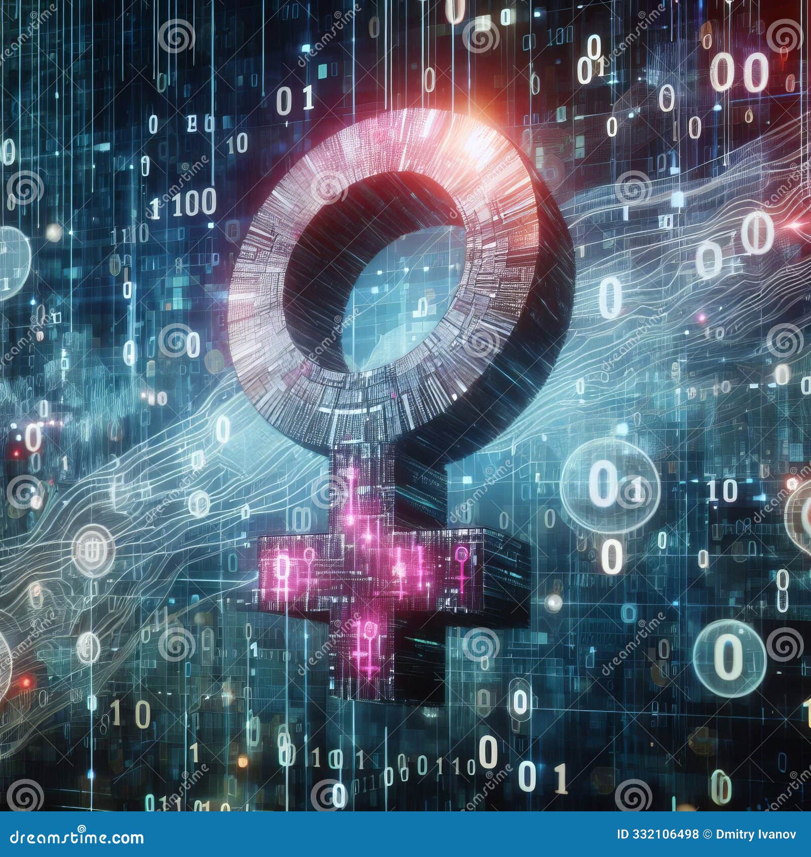 74 Data Equality a Digital Collage of Data Streams and Stock Photo ...