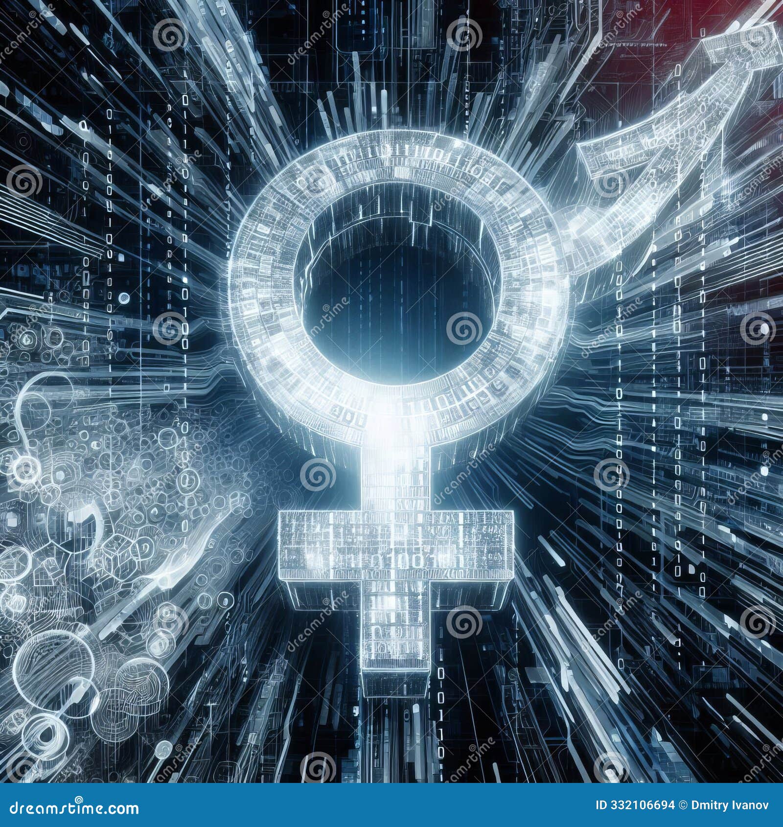 70 Data Equality a Digital Collage of Data Streams and Stock Photo ...