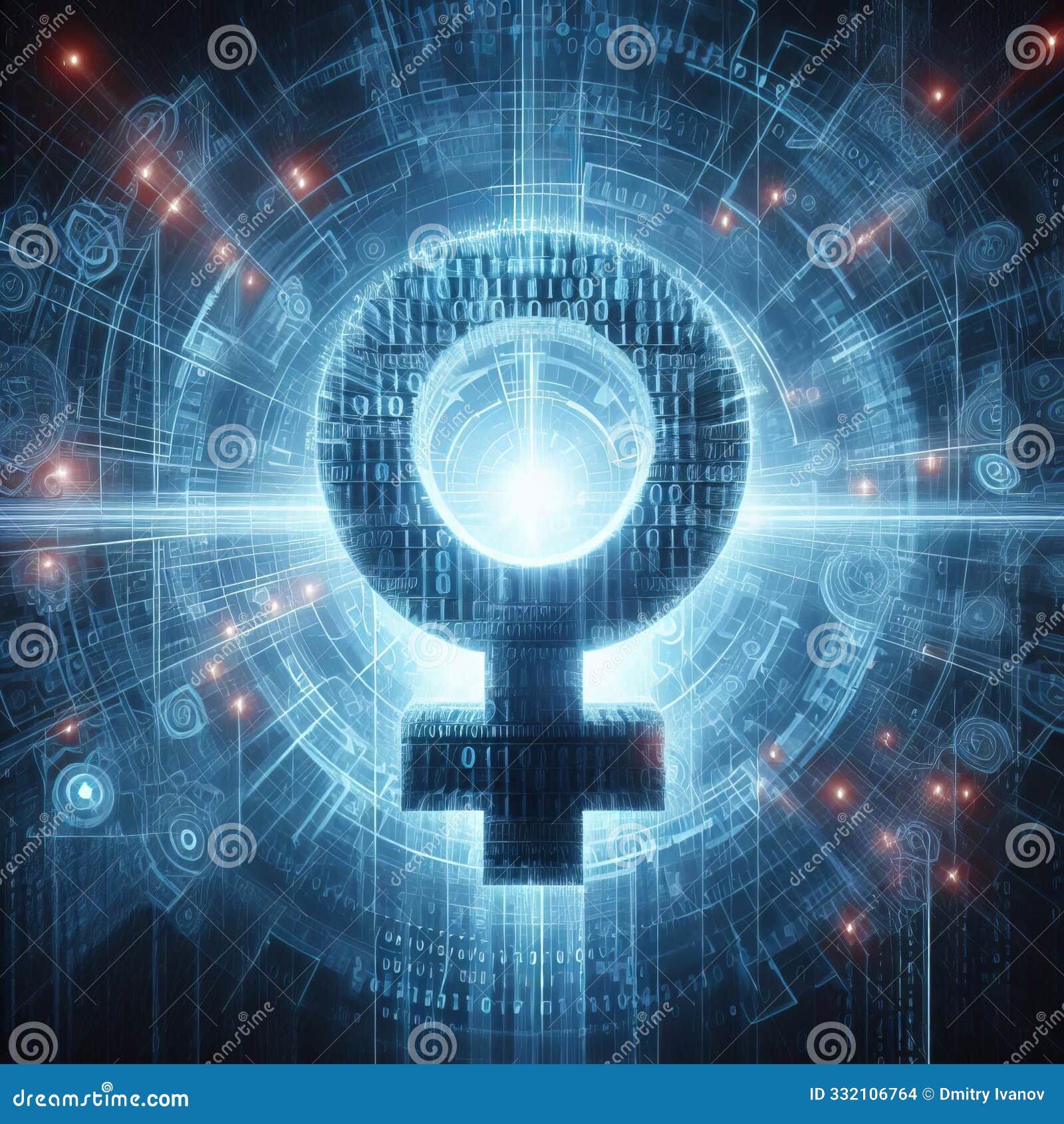 68 Data Equality a Digital Collage of Data Streams and Stock Photo ...