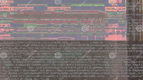 Data Error Digital Glitch Color Noise Encryption Stock Illustration ...
